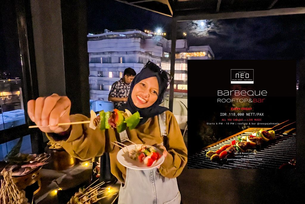 BBQ Rooftop & Bar di Hotel NEO Gajah Mada – Siti Mustiani
